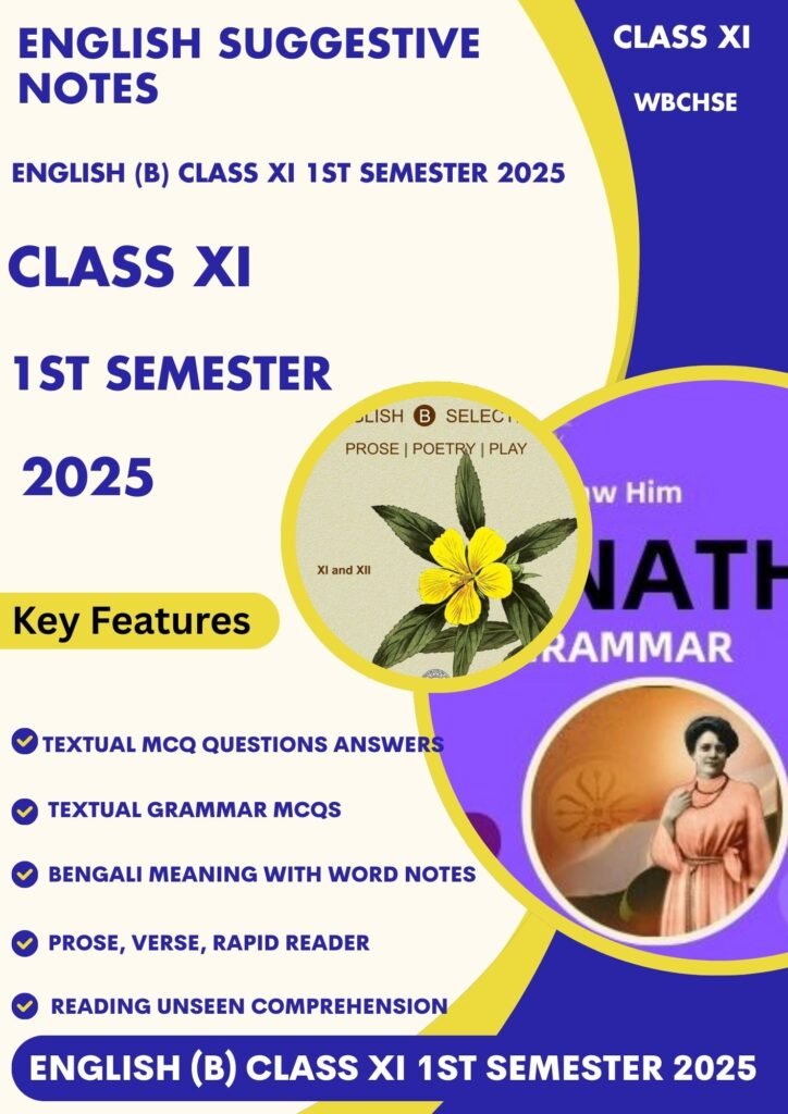 Class 12 English Suggestion With Answers 4th Semester WBCHSE (2026)